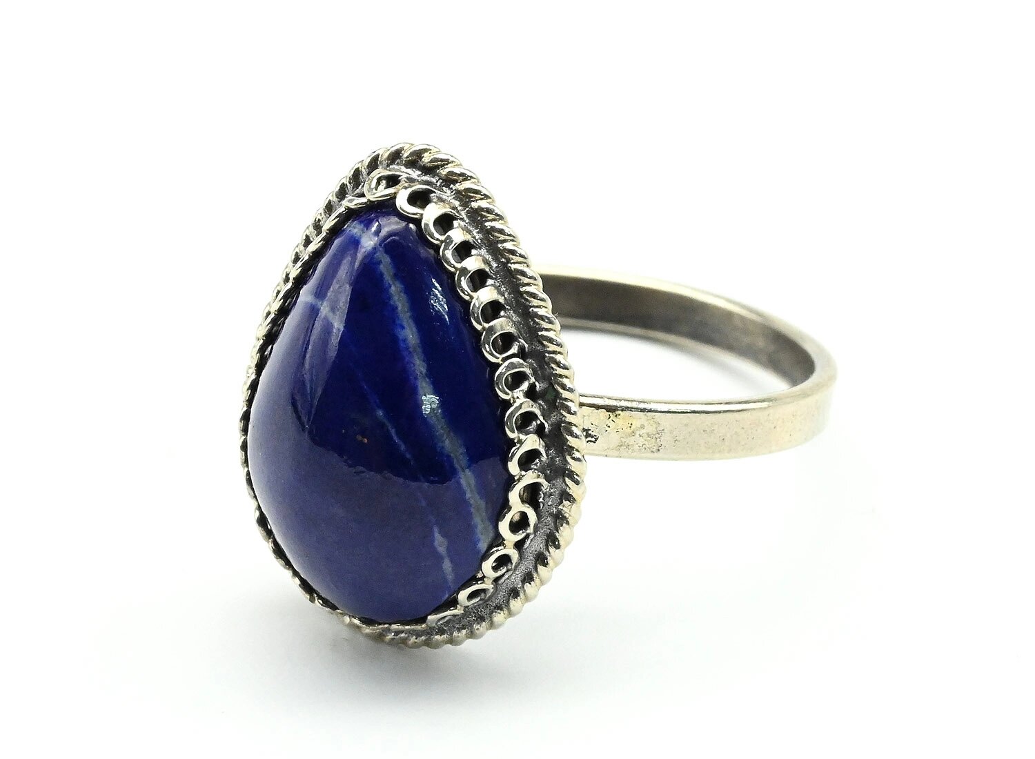 Кольцо, лазурит