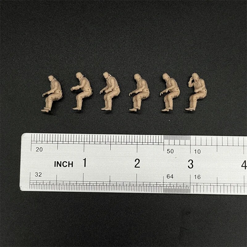 Неокрашенная модель кабины пилота 1/48/1/72, 6 солдатиков, смола 72 Scale