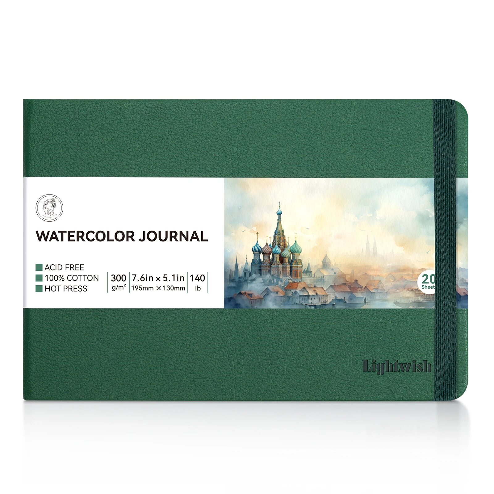 Watercolor Journal, 300 sheets, Hot Pressed, 140 g/m²