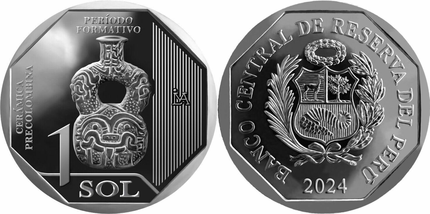 Перу 1 соль, 2024 Керамика доколумбового периода - Период формирования