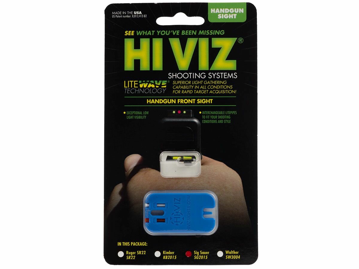 HiViz пистолетная мушка SG2015, для Sig Sauer