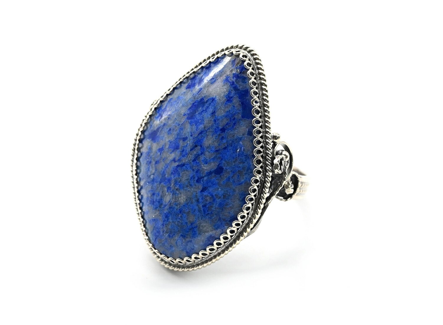Кольцо, лазурит