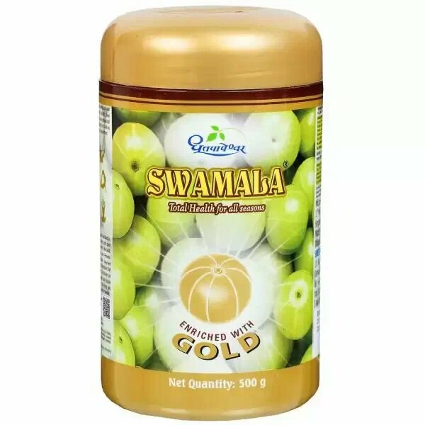 Чаван праш Свамала Голд травяной джем с золотом Chyawan prash Swamala Gold Dhootapapeshwar INDIA