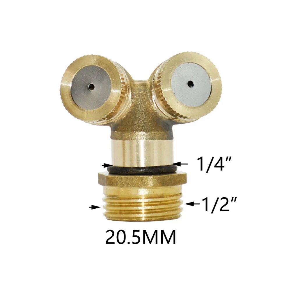 Латунный разветвитель для шланга 1/2" 1/4" Цвет: F