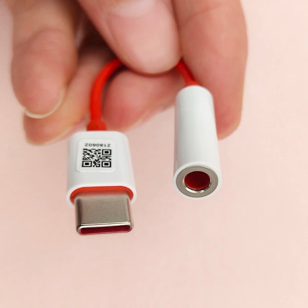 Оригинальный адаптер для наушников OnePlus с разъемом USB Type-C и штекером 3,5 мм, Without Box