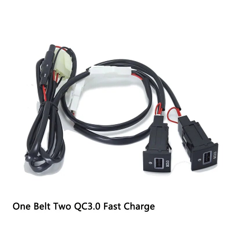Автомобильное зарядное устройство USB для VW Golf 6 Jetta 5 MK5 Scirocco 06-14, разъем PD для быстрой зарядки QC3.0, адаптер для прикуривателя One Belt Two QC3.0