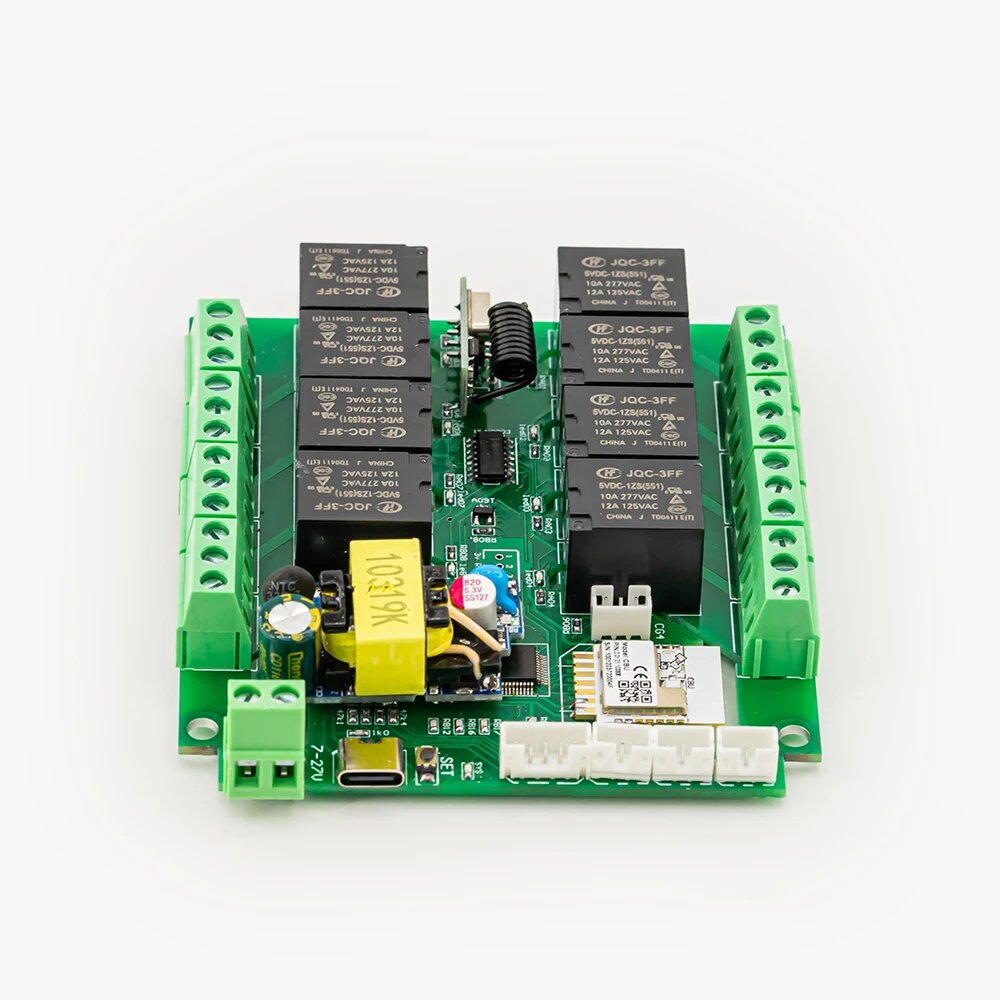 Реле 8 каналов Wi-Fi/Zigbee AC85-250V LLXLJY