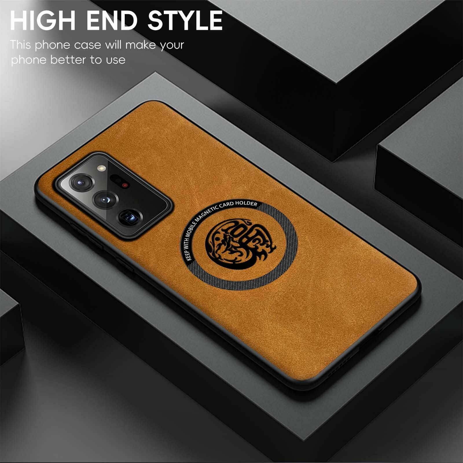 Чехол для смартфона Samsung Galaxy Note 20 Ultra ( Самсунг Нот 20 Ультра) Роскошная кожа magsafe противоударный , Защита от падения, Корпус мобильного телефона с защитой камеры