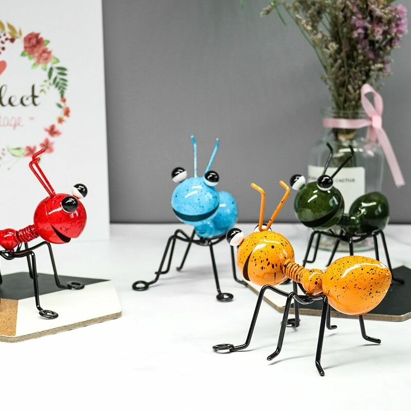 Садовая фигура "Муравьи" комплект 4 шт. / Фигурки для сада / Декор для сада и дачи