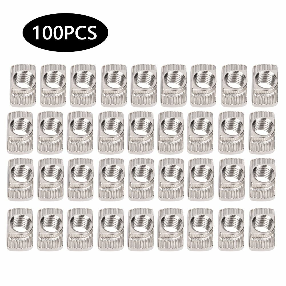 Т-образные гайки 45T M8, 100 шт, евростандарт, для профиля