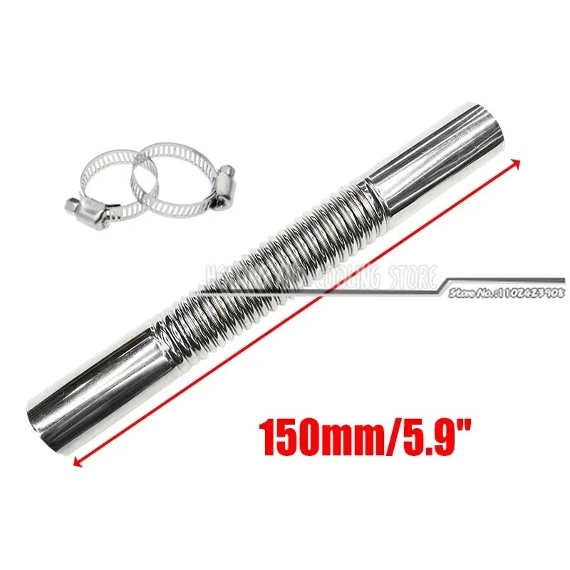 15 см/20 см выхлопная труба, автомобильные аксессуары, коленчатый разъем, дизельный обогреватель с 2 зажимами для Eberspacher Webasto 150mm