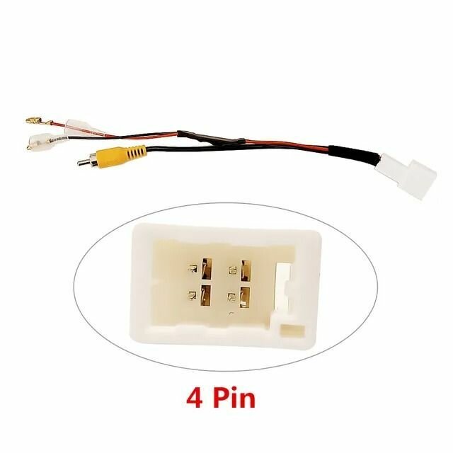 Переходник подключения штатной камеры в TOYOTA к магнитоле Android 4pin