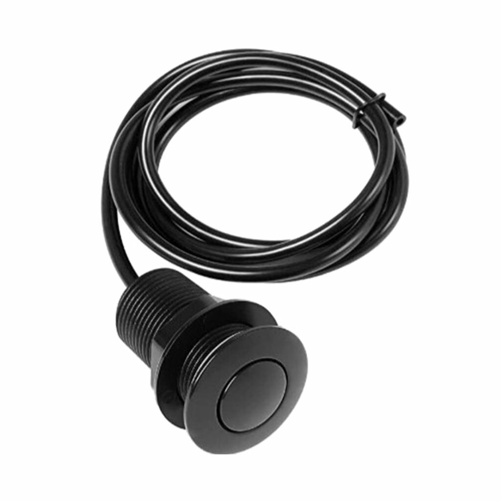 (1 шт.) Самоблокирующийся пневматический переключатель Jacuzzi для кухонного мусора-32S с черной крышкой + воздушный шланг 1,5 м