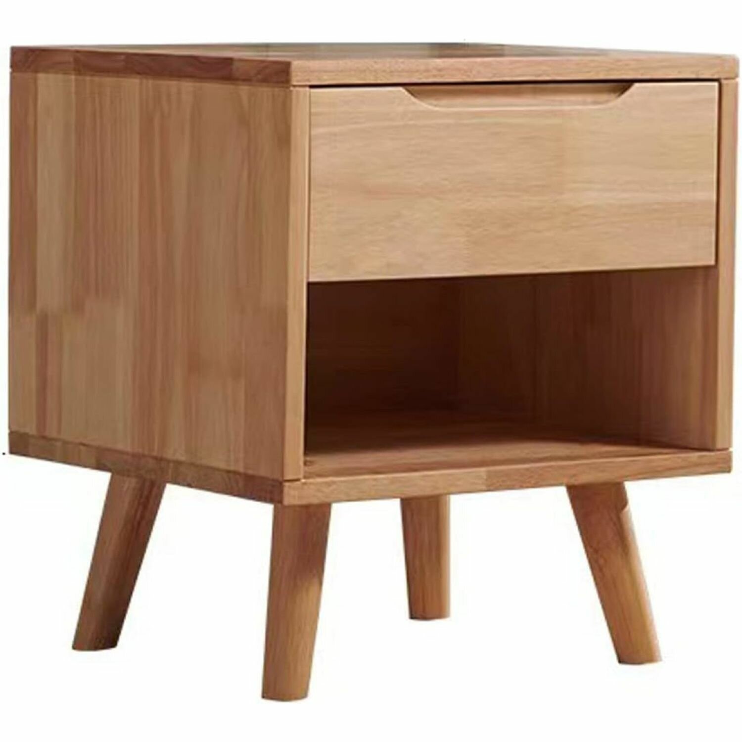 Прикроватная тумбочка из массива дерева с выдвижными ящиками