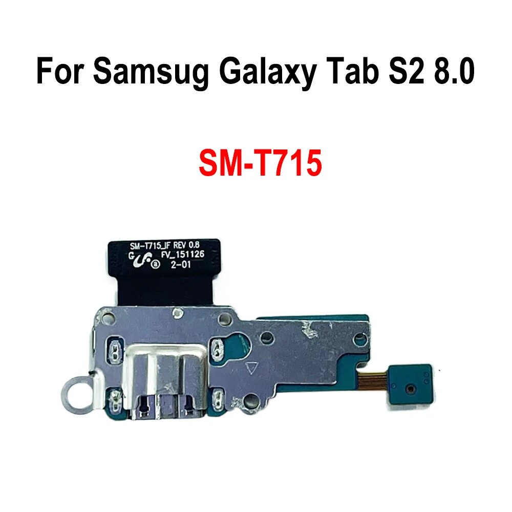 Гибкий зарядный разъем для Samsung Galaxy Tab S2 8.0/SM-T715, USB-порт для зарядки, разъем для док-станции, плата зарядки, гибкий кабель