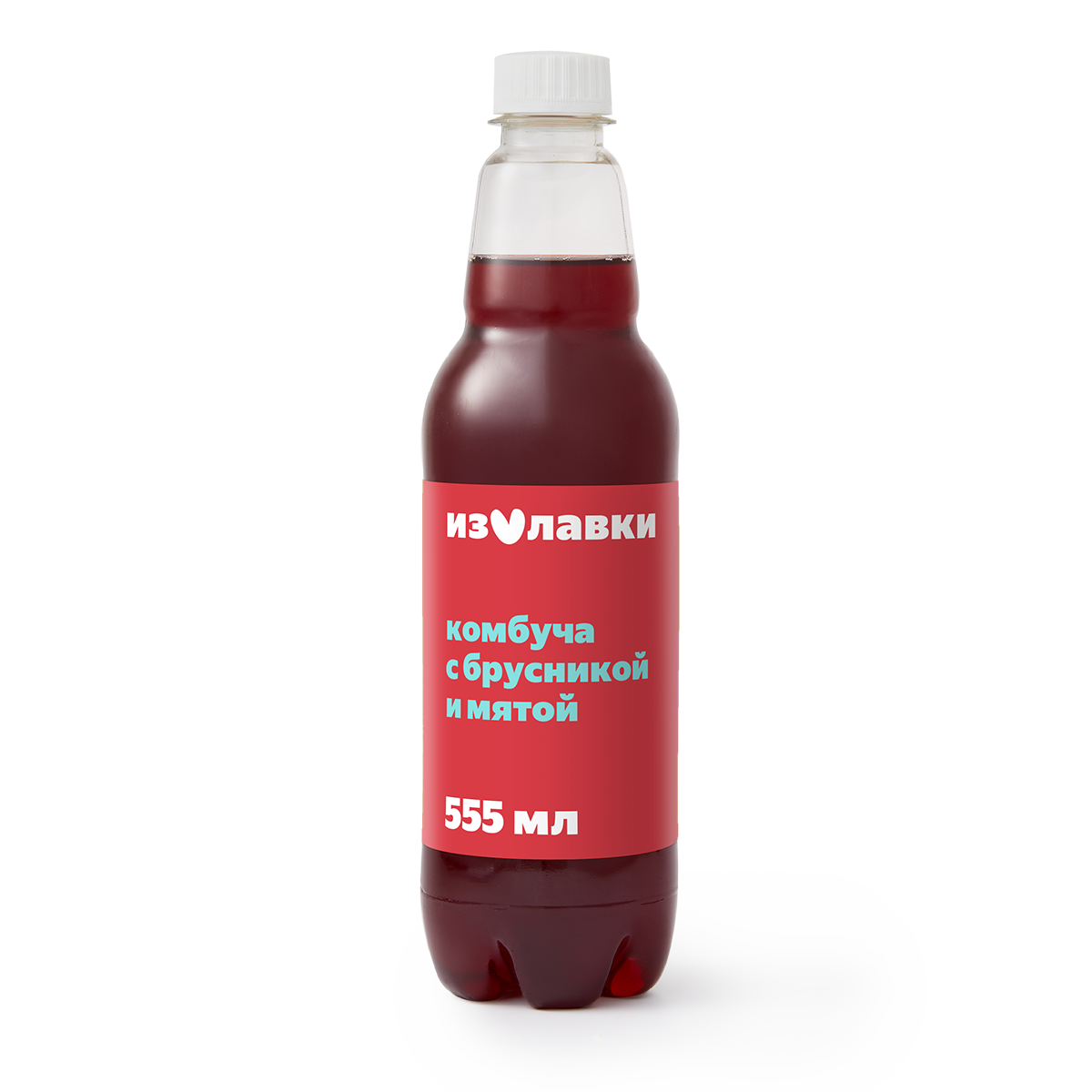 Комбуча "Из Лавки", с соком клюквы, брусники и свежей мятой, 1 л