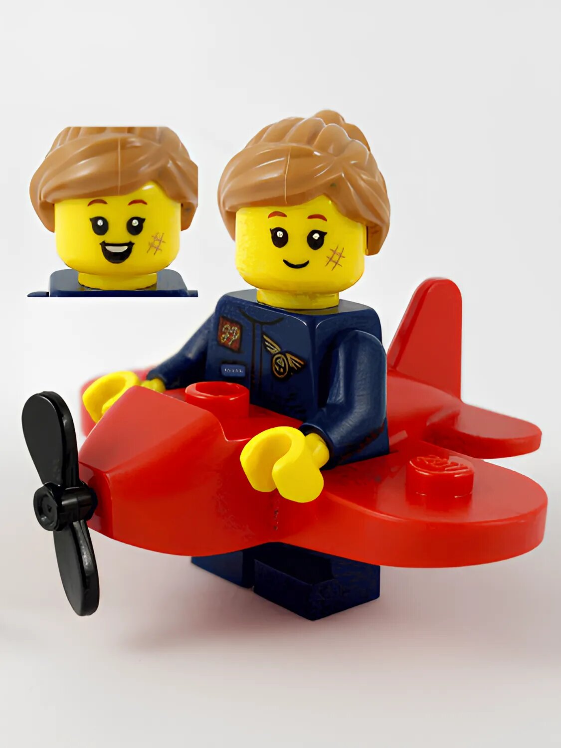 Минифигурка LEGO Collectible Airplane Girl, Series 21 col382 U