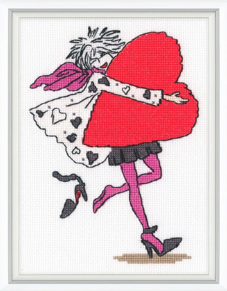 Набор для вышивания РТО #C433 Сердце, полное любви, Счетный крест, 12 х 16.5 см