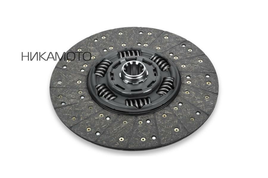 TOPCOVER T01912002 Диск сцепления IVECO/MAN/RENAULT/KAMAZ/MAZ 430мм 2"-10зуб.