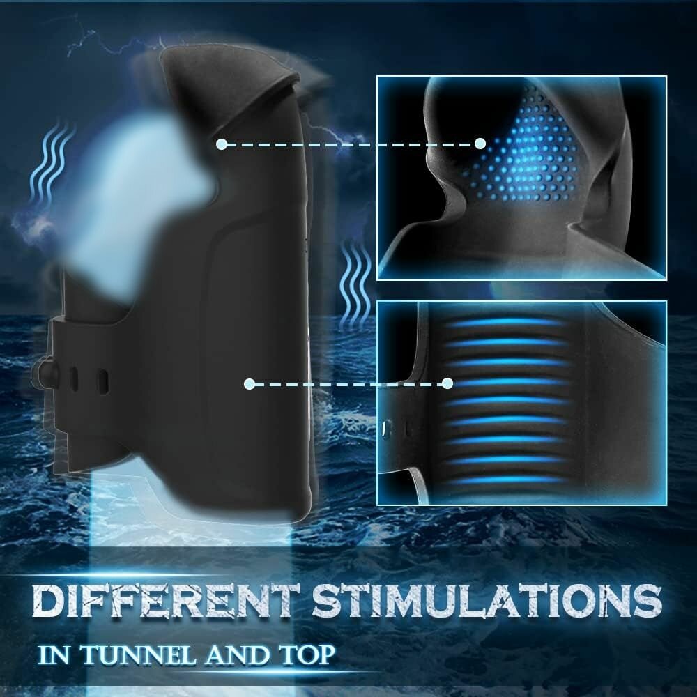 Вибрирующая мастурбационная секс-игрушка для мужчин: полное обхватывание в 360 , два мотора, 10 режимов вибрации для тренировки головки и увеличения выносливости. Регулируемая застежка.