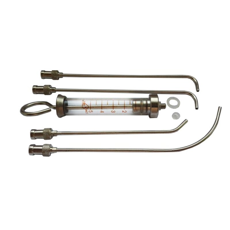 Шприц гортанный КНР для внутригортанных вливаний и промываний миндалин, объем 5 см3