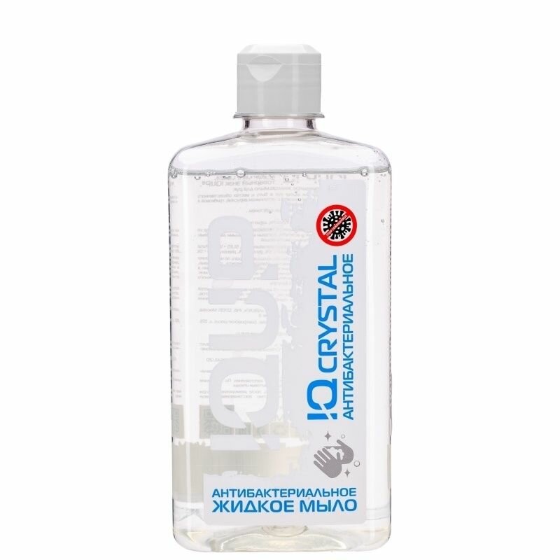 Мыло IQUP "Clean Care Luxe", жидкое антибактериальное прозрачное, флип-топ, 0,5 л (антибактериальное 450-550)