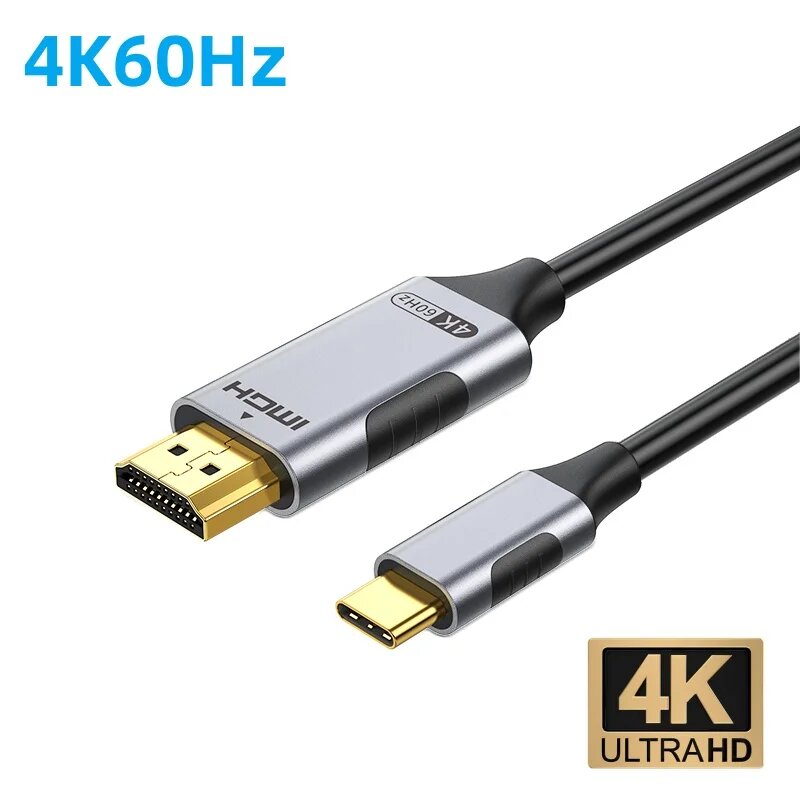 USB C HDMI кабель lmcnzz 8K 4K 1 метр 4K Type-C to HDMI, 3 м
