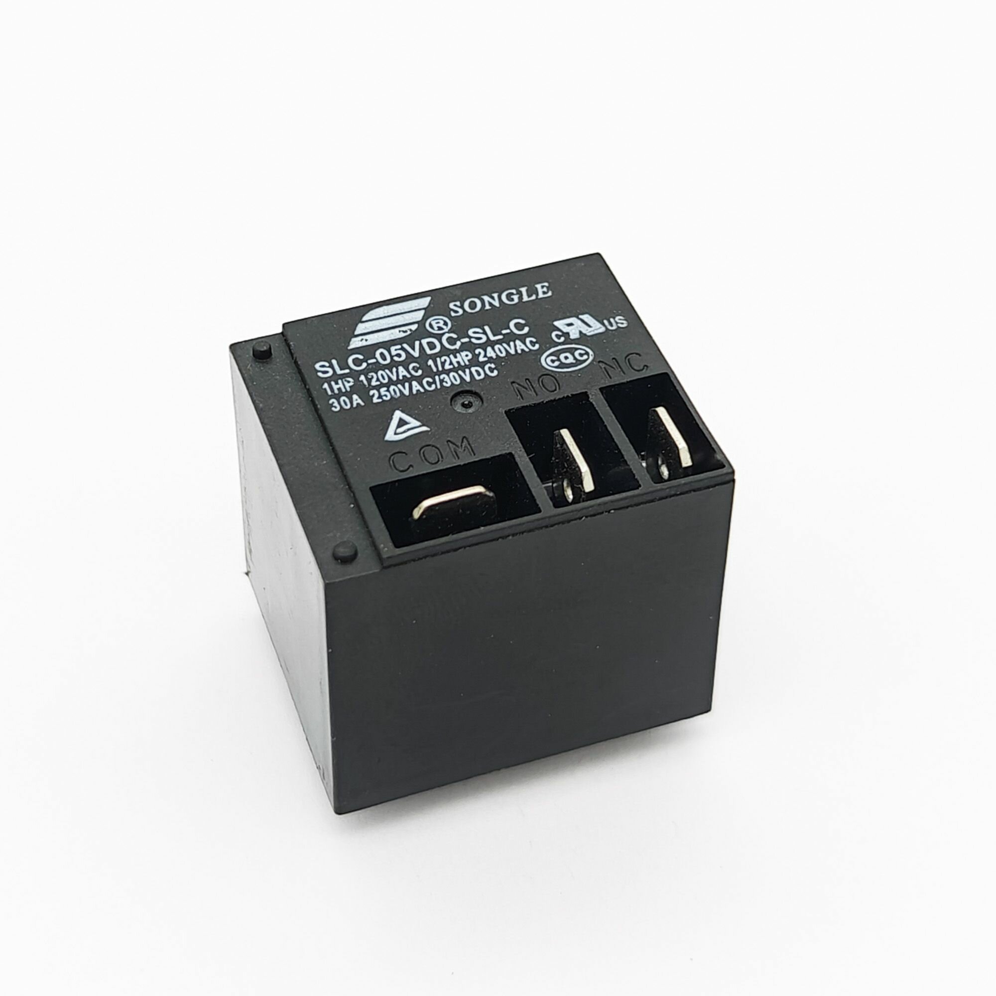 Реле электромагнитное DC 5в, 30а, SPDT, 32.2*27.6*28мм, Songle (T91) SLC-05VDC-SL-C