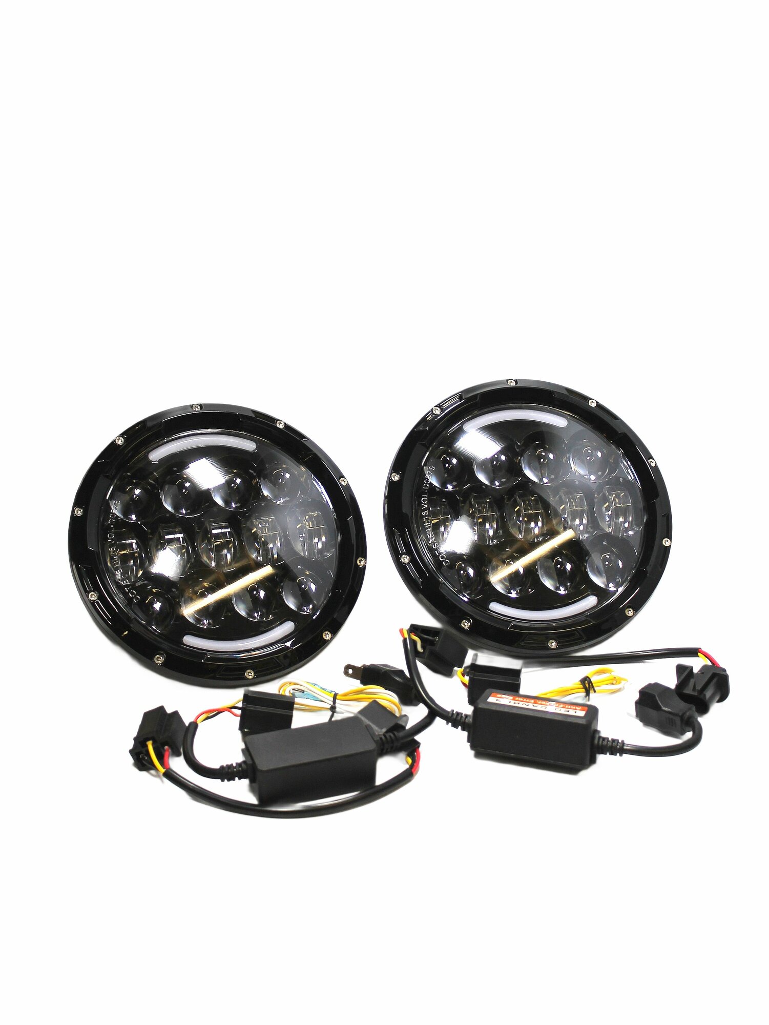 Фара для а/м УАЗ Хантер, ВАЗ-21213 светодиодная (6000К, 4200/2700LM, 105W, IP68), комплект 2 штуки