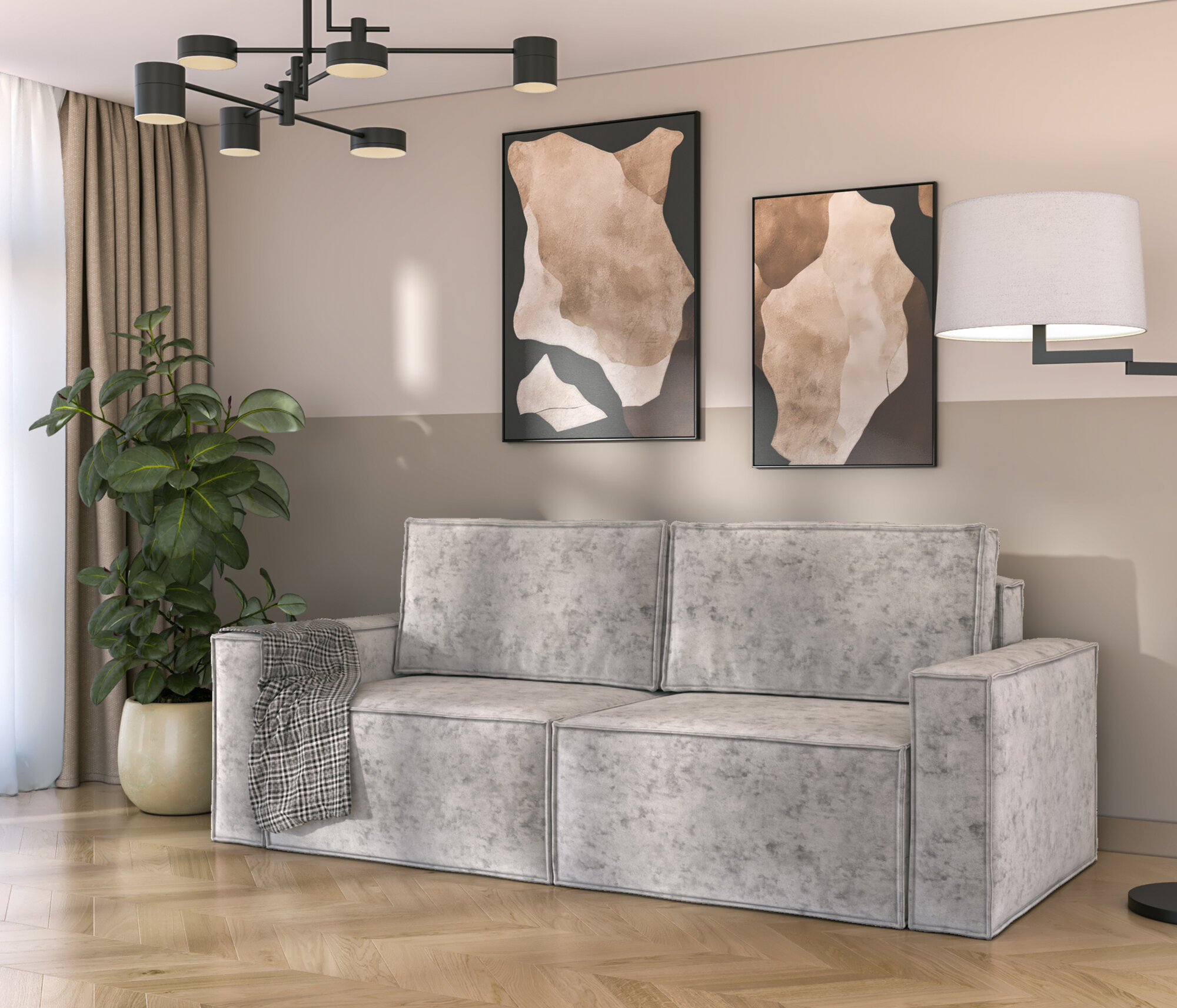 Диван прямой Лофт еврокнижка, own-18