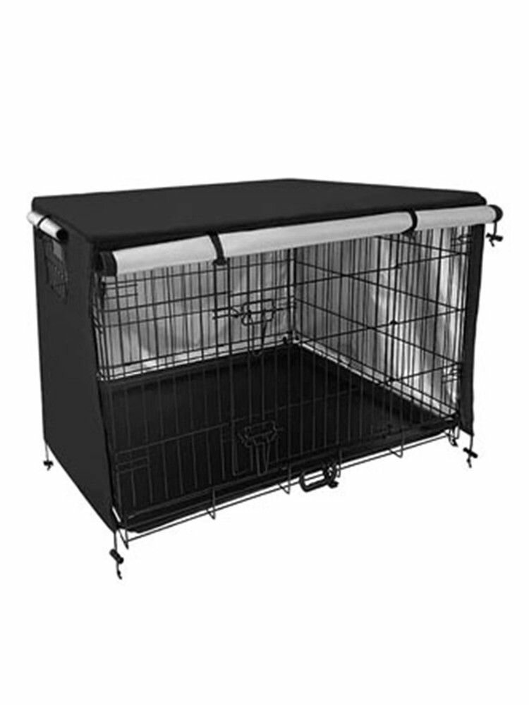 210D черно-серая уличная одежда из оксфорда для собак 124.5*79*84cm