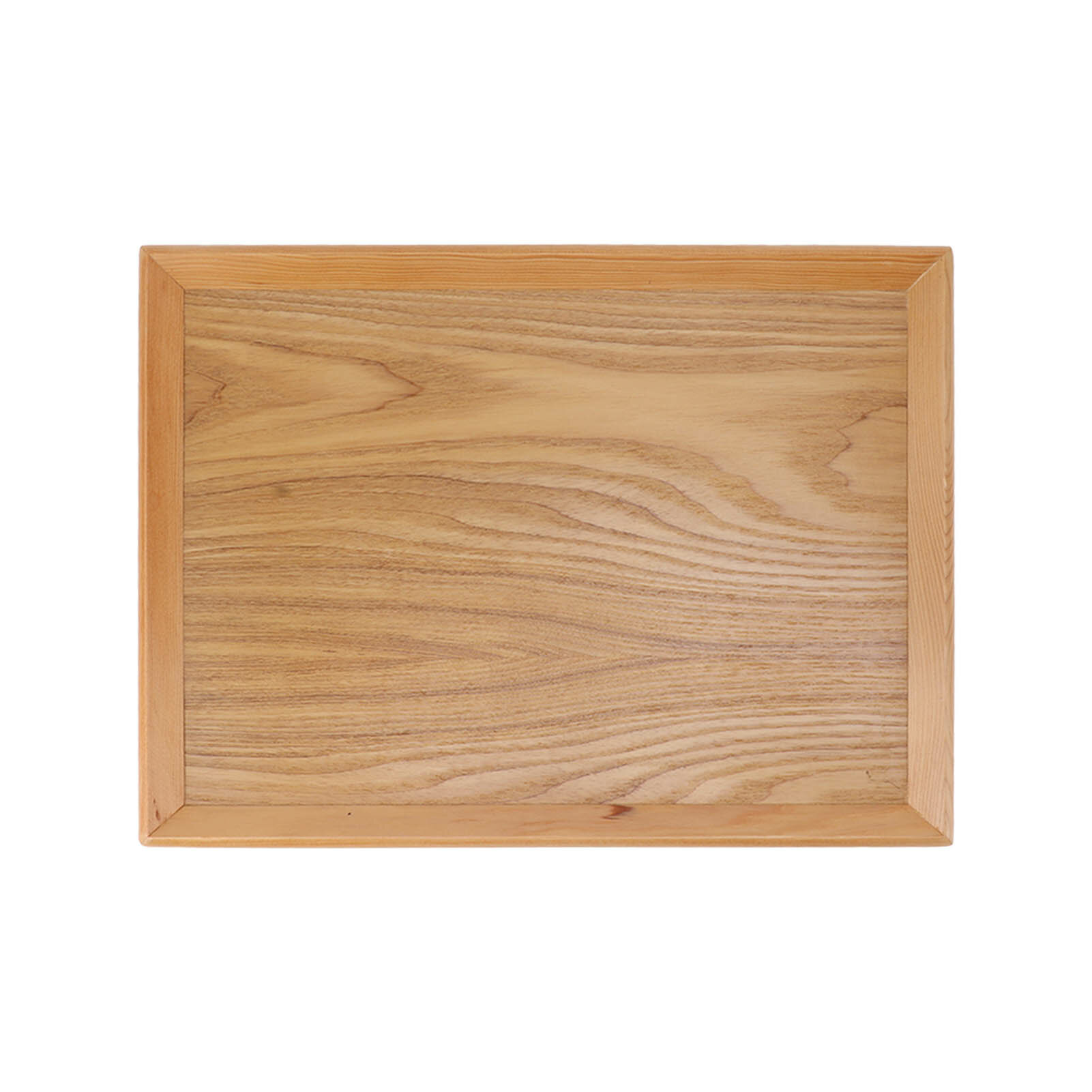 Прямоугольный деревянный лоток многофункциональный поднос для подачи для фруктов пиццы Сборки на открытом воздухе 36,5 x 27 см.