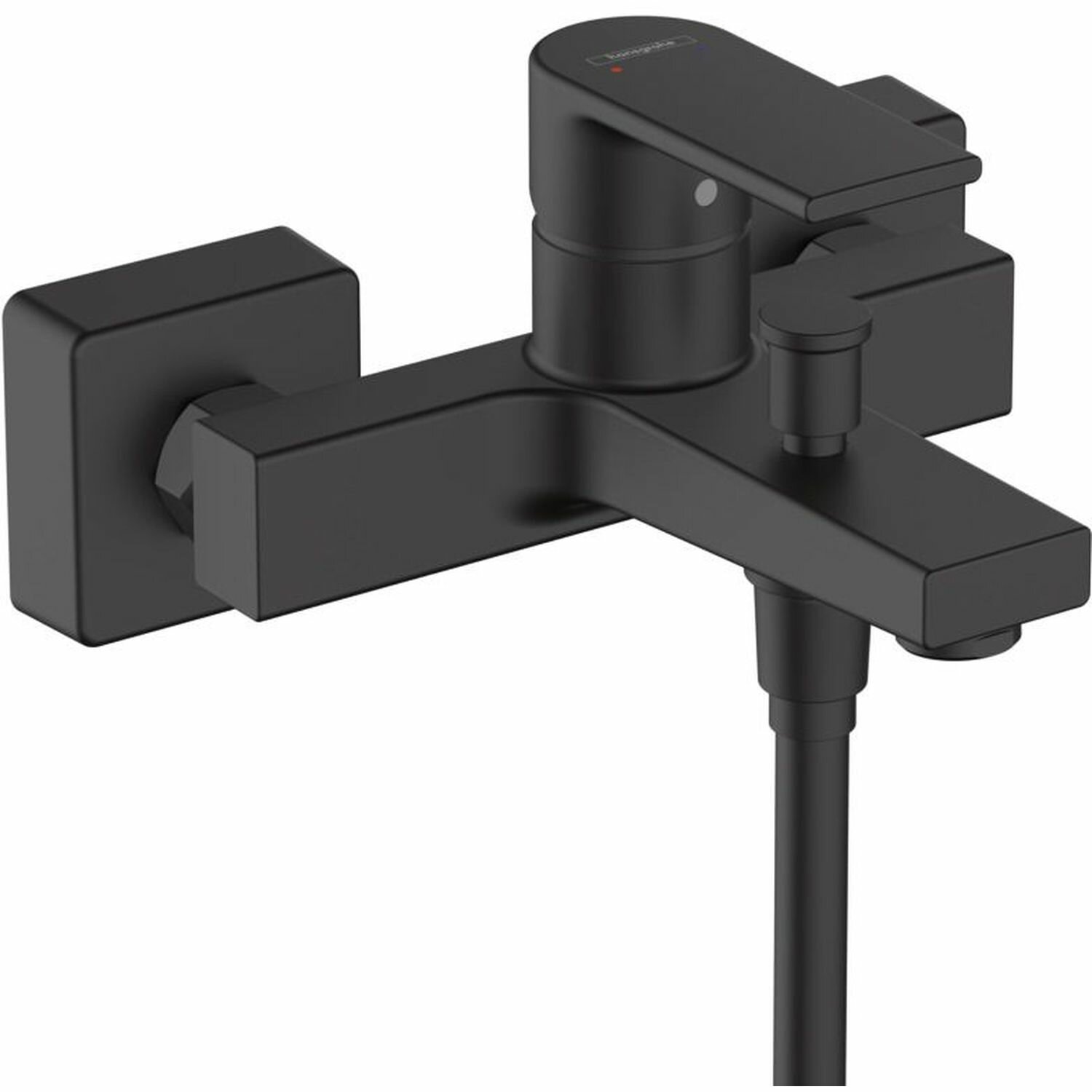 Смеситель для ванны однорычажный Hansgrohe Vernis Shape ВМ 71450670 черный