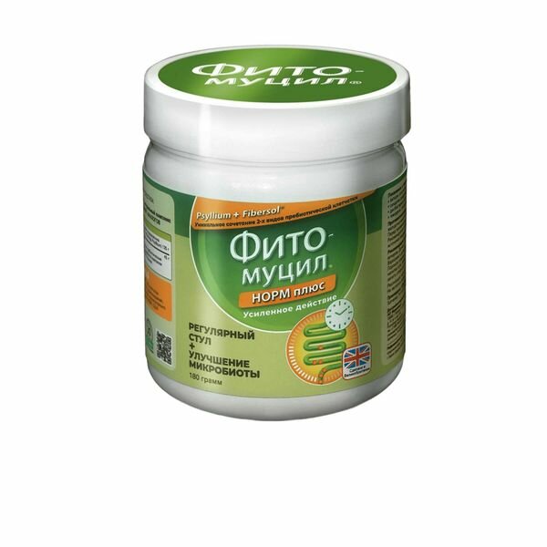 Фитомуцил Норм Плюс порошок банка 180г