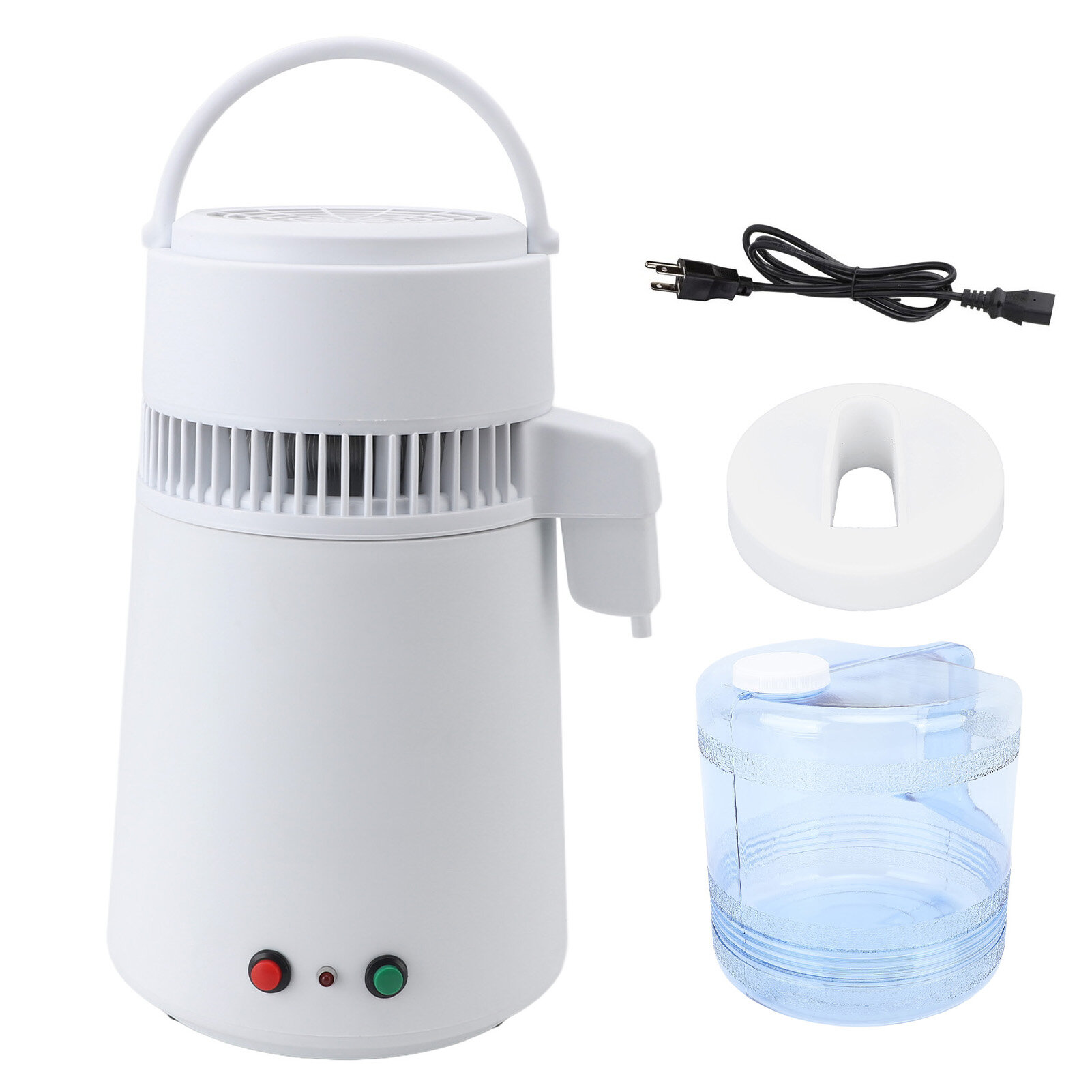 4L Дистиллятор Воды 750W Автоматический Двойная Кнопка Аппарат для Дистиллированной Воды с Синим Кон