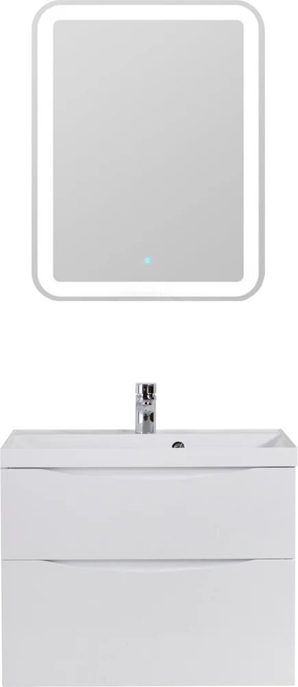 Мебель для ванной комнаты BelBagno Marino H60 bianco lucido, 80 см