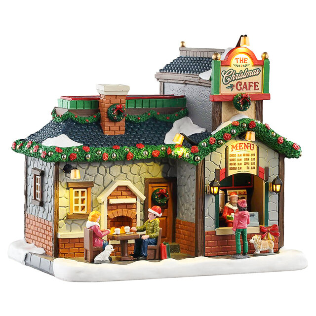 Композиция Рождественское Кафе 20*17 см, подсветка, на батарейках, Lemax, 55313-lemax