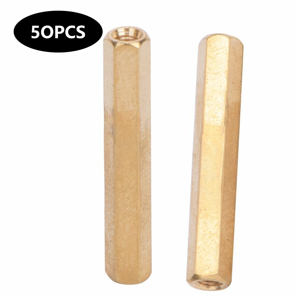 Латунные соединительные гайки M3x35 (50 штук)