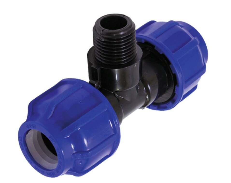 ПНД Тройник VALFEX 40х1 1/2 наружной резьбой (15) для пнд труб