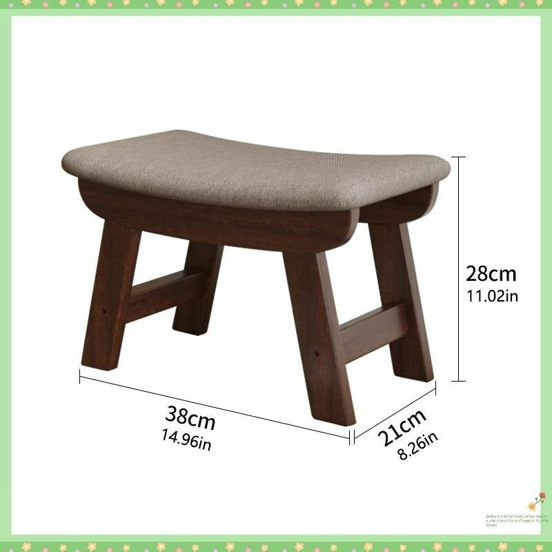 Деревянная табуретка, маленький стул, маленький одноместный стул в гостиной