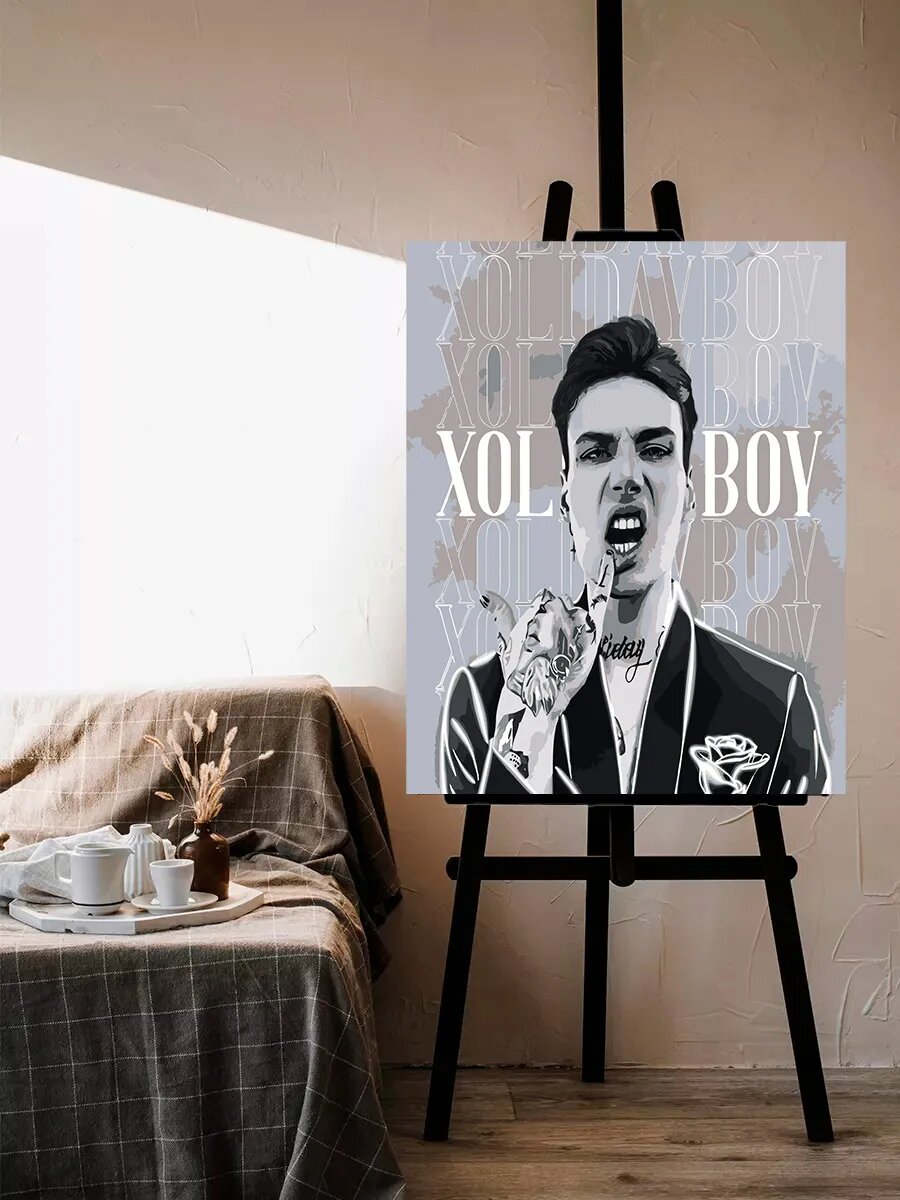 Картина по номерам Хolidayboy Тиктокер Музыка Певец