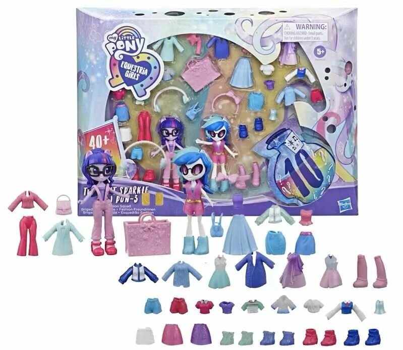 My Little Pony, Equestria Girls Fashion Squad Набор мини-кукол Твайлайт Спаркл и Диджей Пон-3