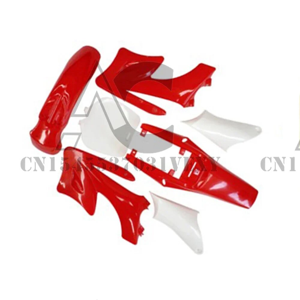 Пластиковый комплект обтекателей крыла для бензобака для китайского 2-тактного 47 49cc Apollo KXD Orion мини-мотоцикла, Красный