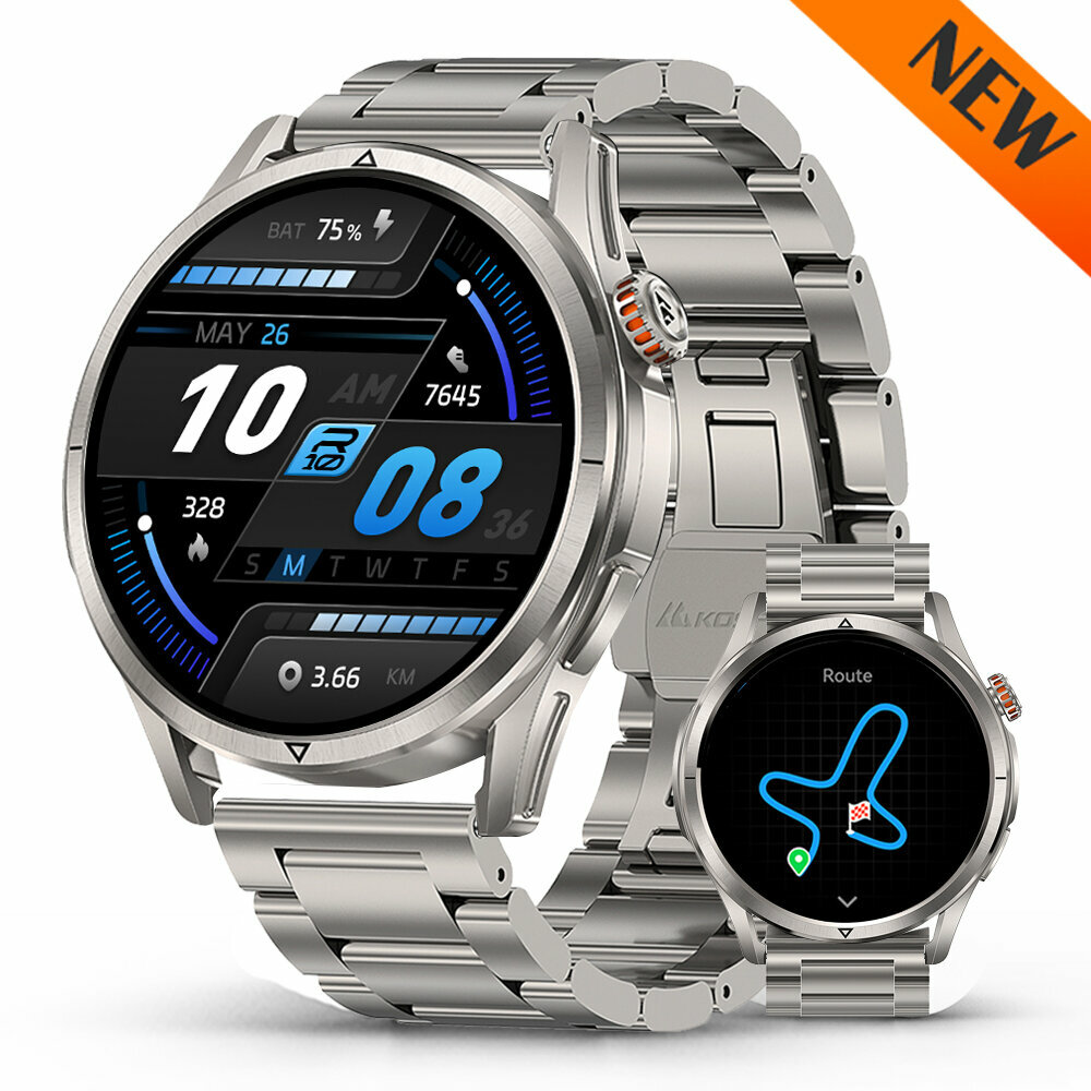 KOSPET MAGIC R10 Мужские смарт-часы нового поколения: водонепроницаемые, с GPS, пульсометром и автономностью 50 дней