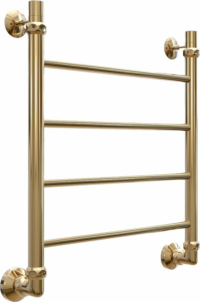Золотой полотенцесушитель водяной Двин J 50x40, нержавеющая сталь, 4 перекладины