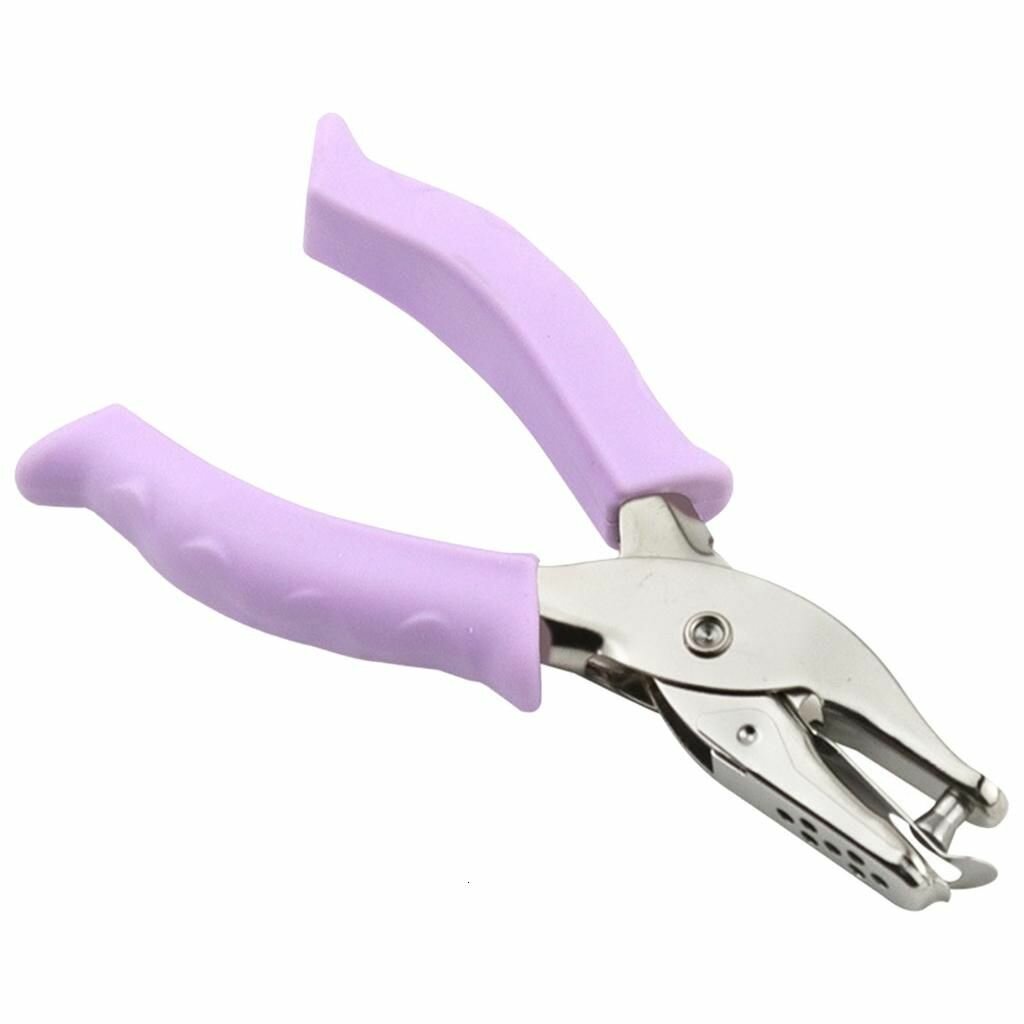 Плоскогубцы с резиновой ручкой для пробивки одиночных отверстий-фиолетовый