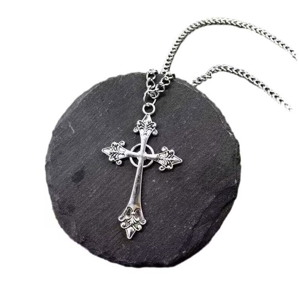 Длинная панк-ретро цепочка для ключиц y2k