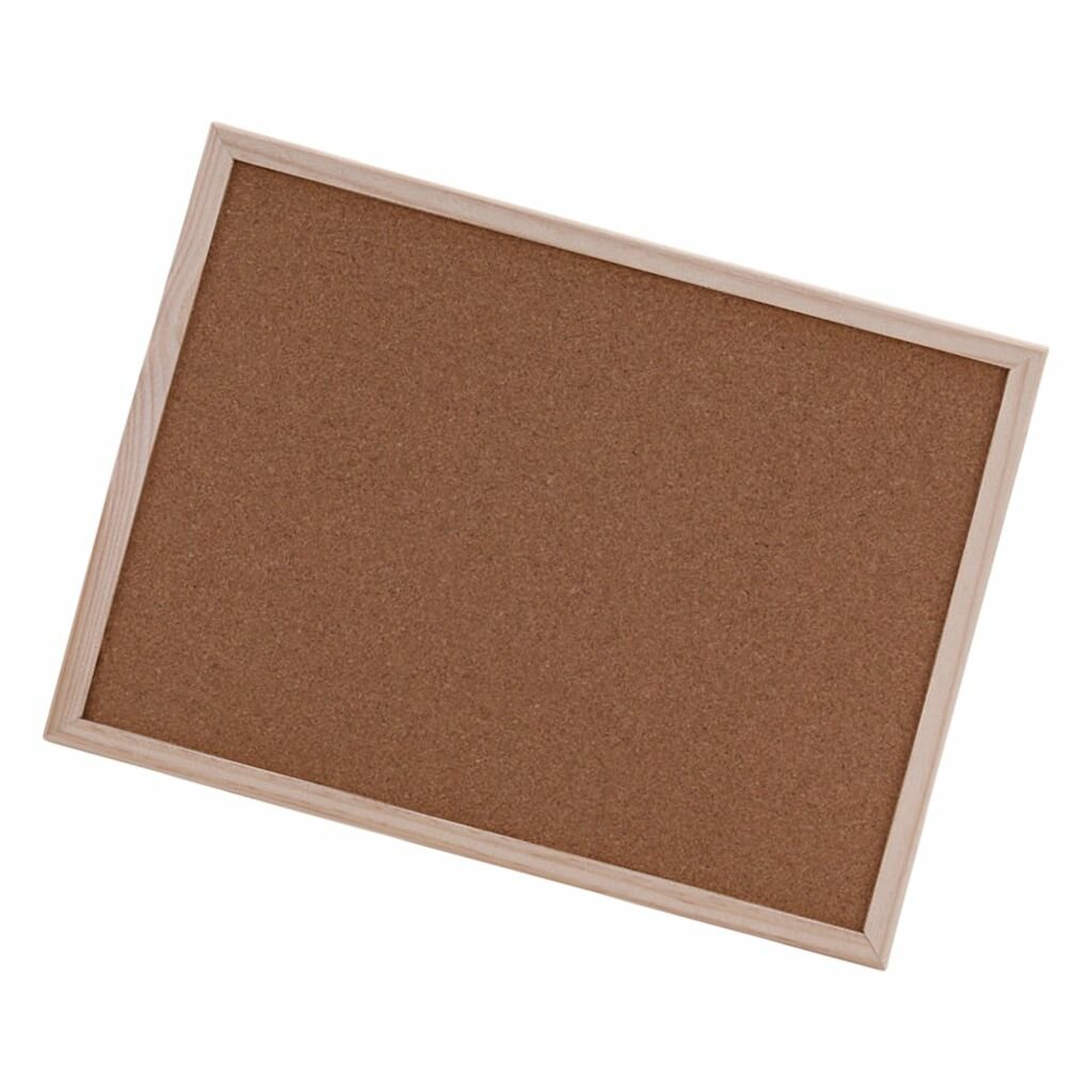 Односторонняя и двусторонняя подвесная доска для заметок в деревянной раме-50х70