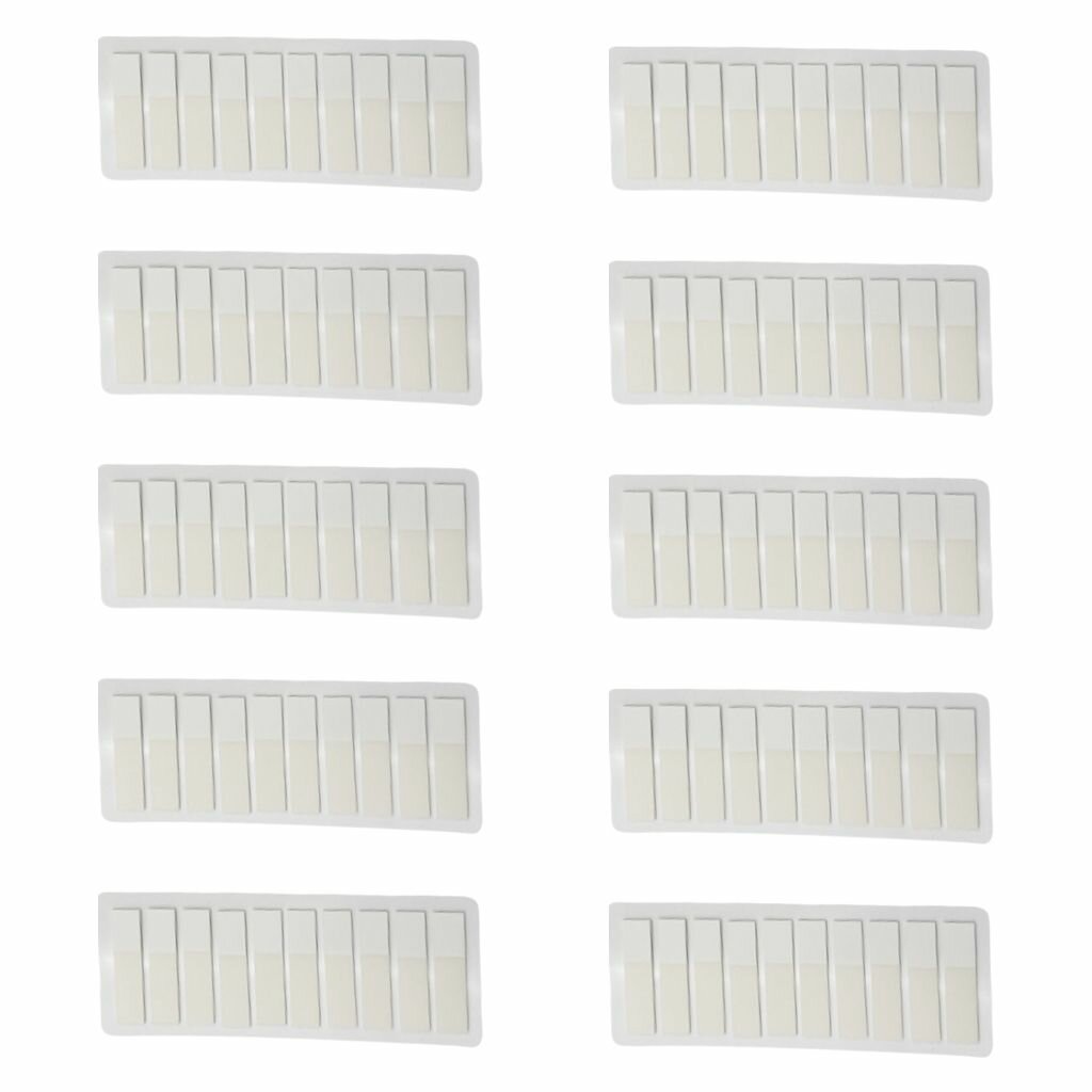 120шт Белые Прозрачные Закладки PET