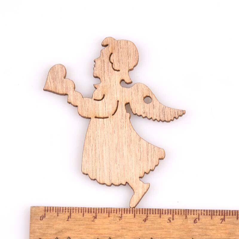 Цвет бревна, подвеска в виде рождественской елки, праздничные украшения, ретро-мультфильм, подвеска из древесной